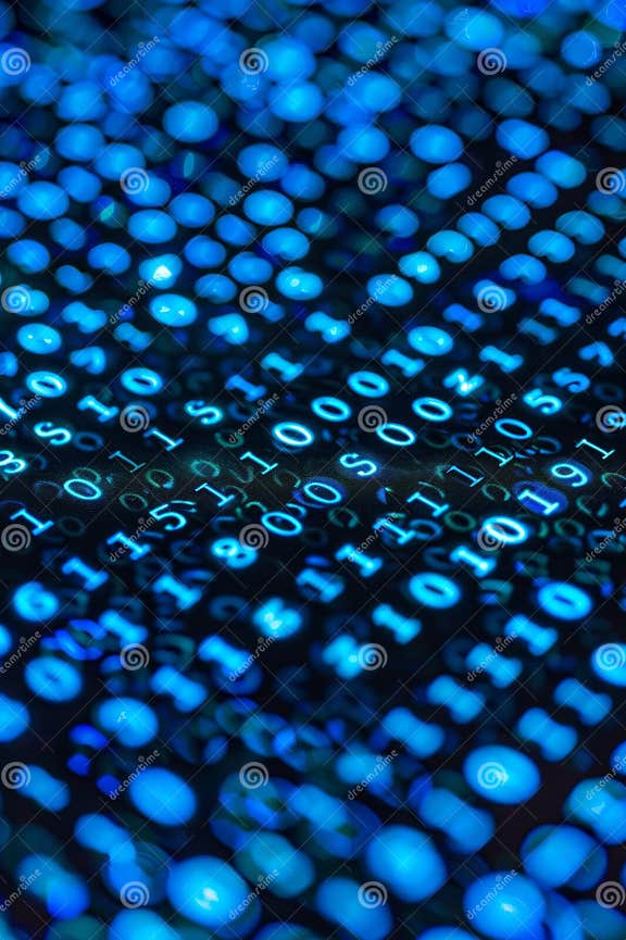 Binary Code Digital Technology Programming Background Abstract Data Flow Cyber Security