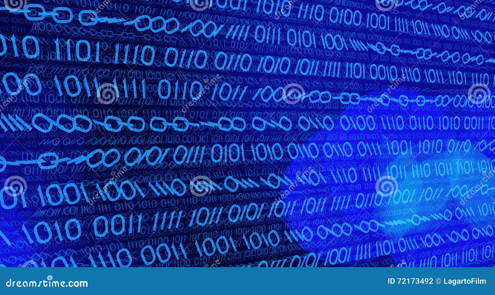 Binary Code Digits Background Stock Illustration - Illustration of ...