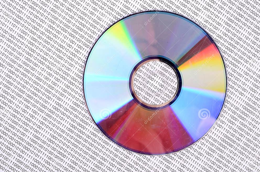 Binary code and DVD stock photo. Image of internet, music - 29231412