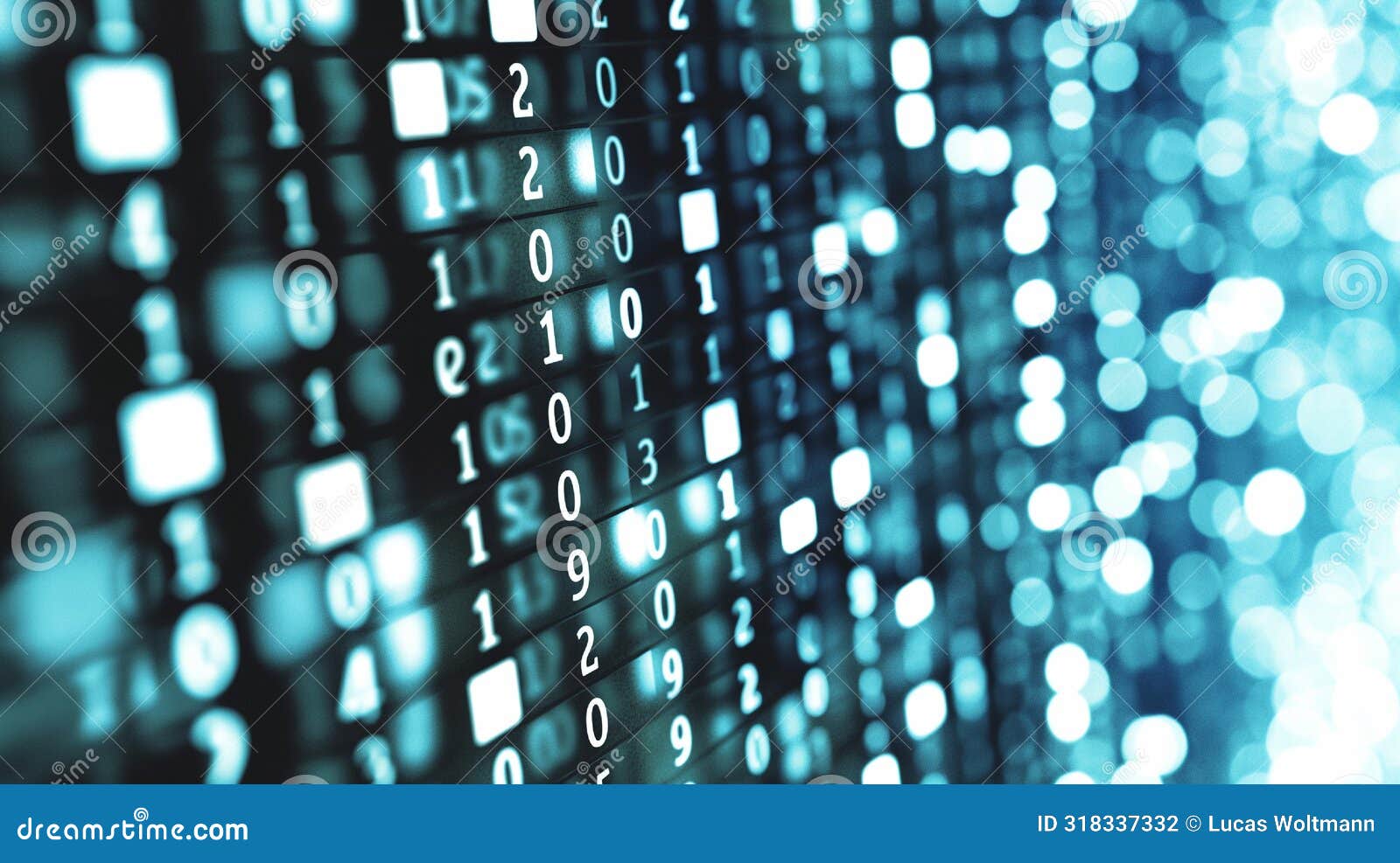 Binary Code Dynamics: the Language of Digital Data Stock Illustration - Illustration of computer ...