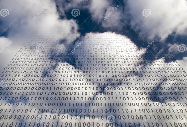 Binary code everywehre stock illustration. Illustration of mail - 4357142