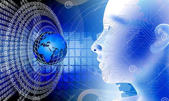 Binary Code Eye Background, Artificial Intelligence Digital Eye Abstract Technology Background ...