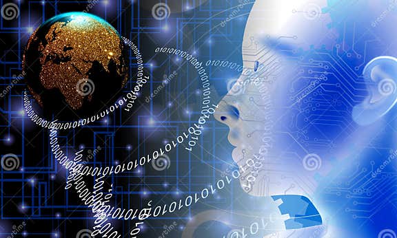 Binary Code Eye Background, Artificial Intelligence Digital Eye Abstract Technology Background ...