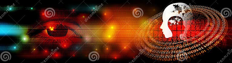 Binary Code Eye Vision Industrial Business Background. Background ...