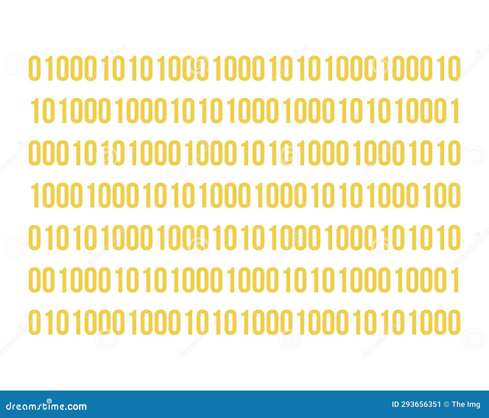 Binary Code Flat Line Color Isolated Vector Object Stock Vector
