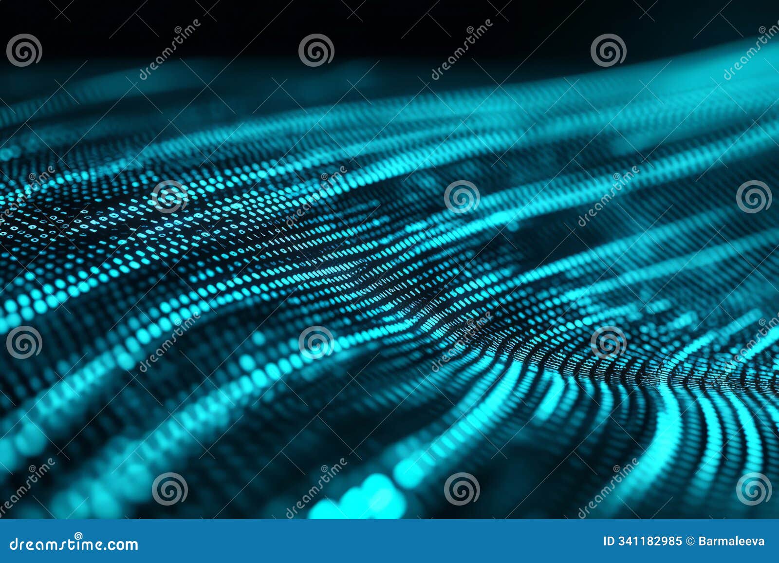 Binary Code Flowing in Wavy Patterns, Digital Communication and Technology Stock Image - Image ...