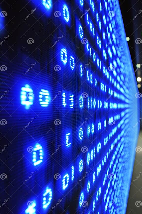 Binary Code Forming Grid Structure Stock Illustration - Illustration of ...