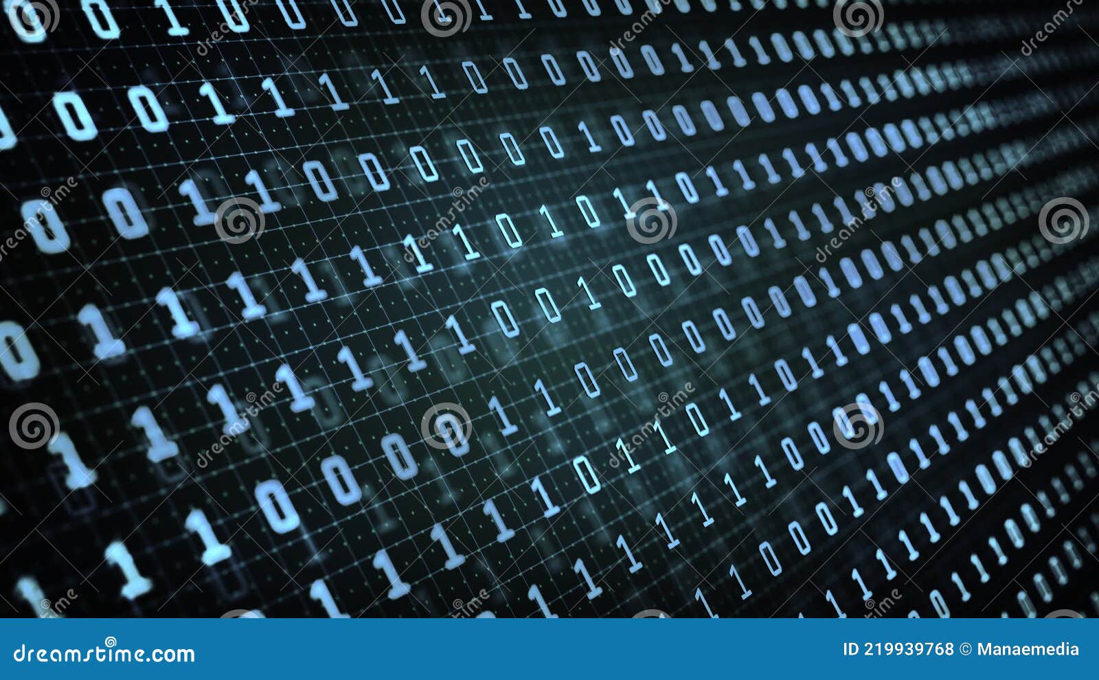 Binary Code in the Future Digital Abstract Background Stock Footage - Video of business ...