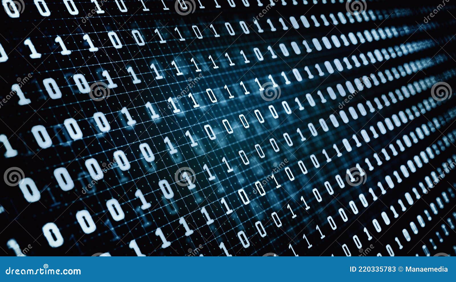 Binary Code in the Future Digital Abstract Background Stock ...