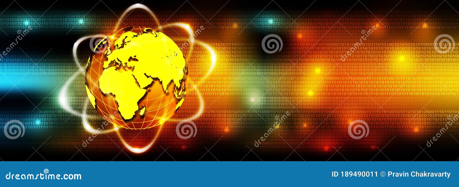 Binary Code Global Circuit Industrial Business Background. Background ...