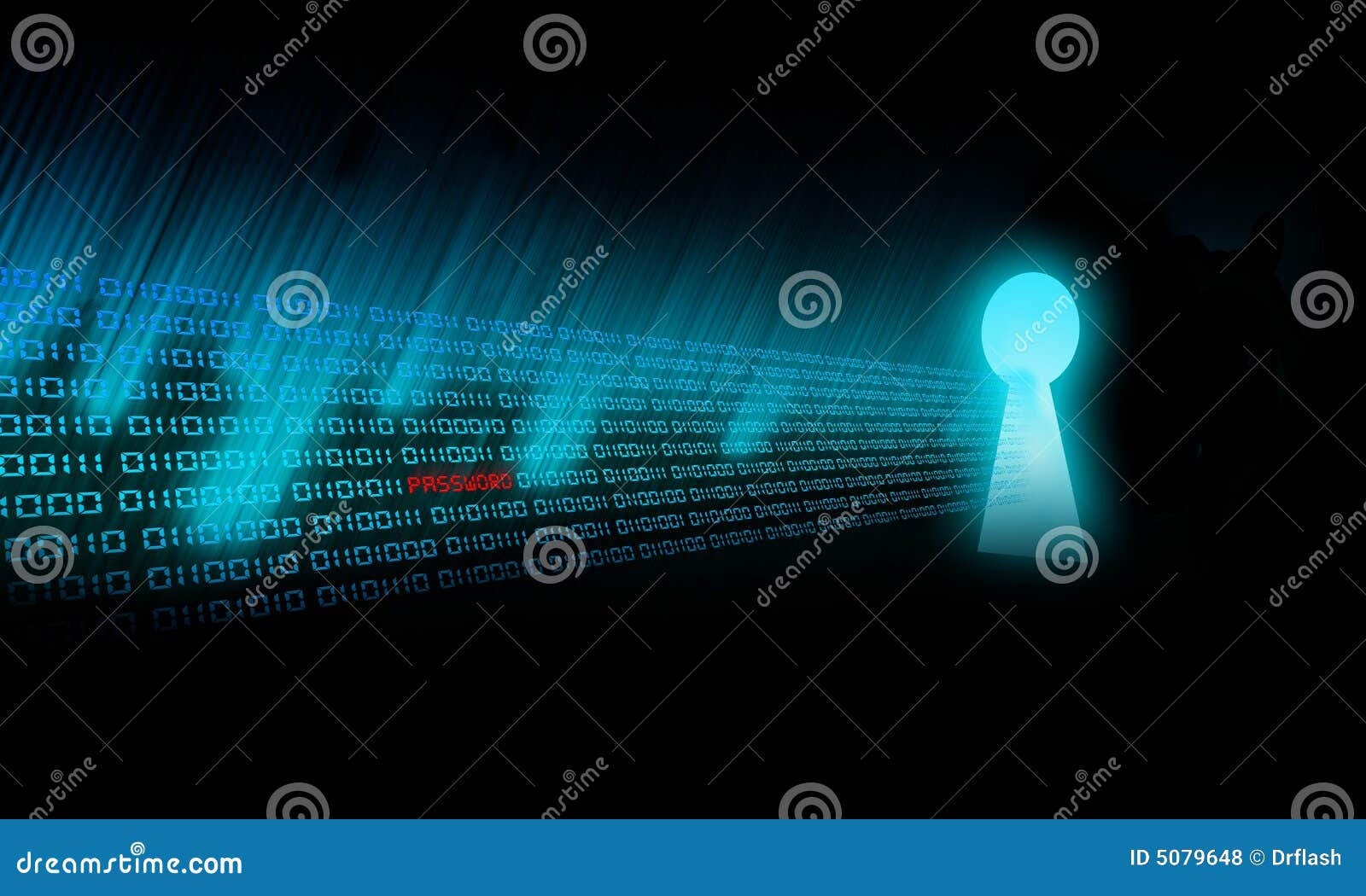 Binary Code glows stock illustration. Illustration of industry - 5079648