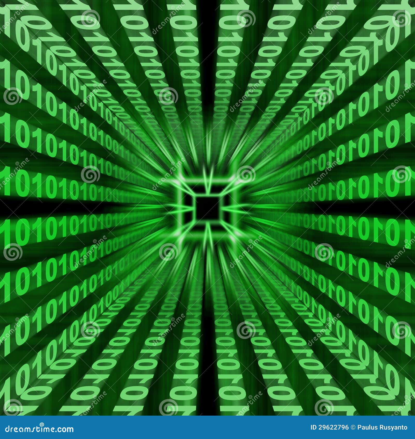 Binary code in green stock illustration. Illustration of diminishing - 29622796