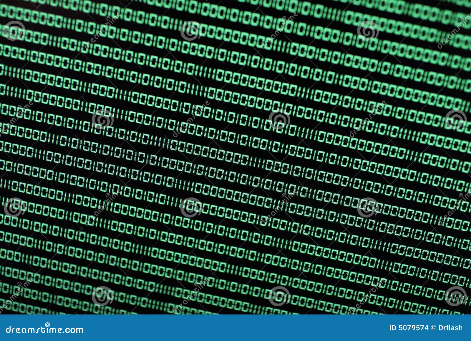 Binary Code In Green On TFT Royalty-Free Stock Image | CartoonDealer.com #5079574