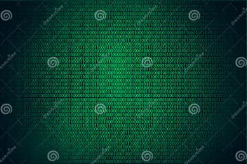 Binary Code Hacker Green Background, Coding or Hacker. Stock ...