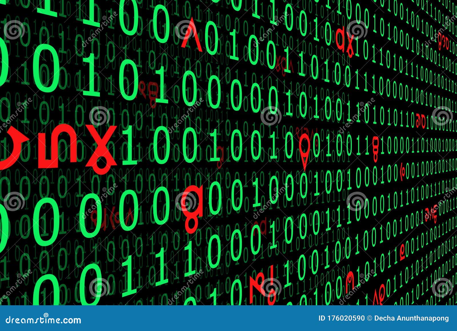 Binary Code Hacking Stock Illustration Illustration Of Coding 176020590
