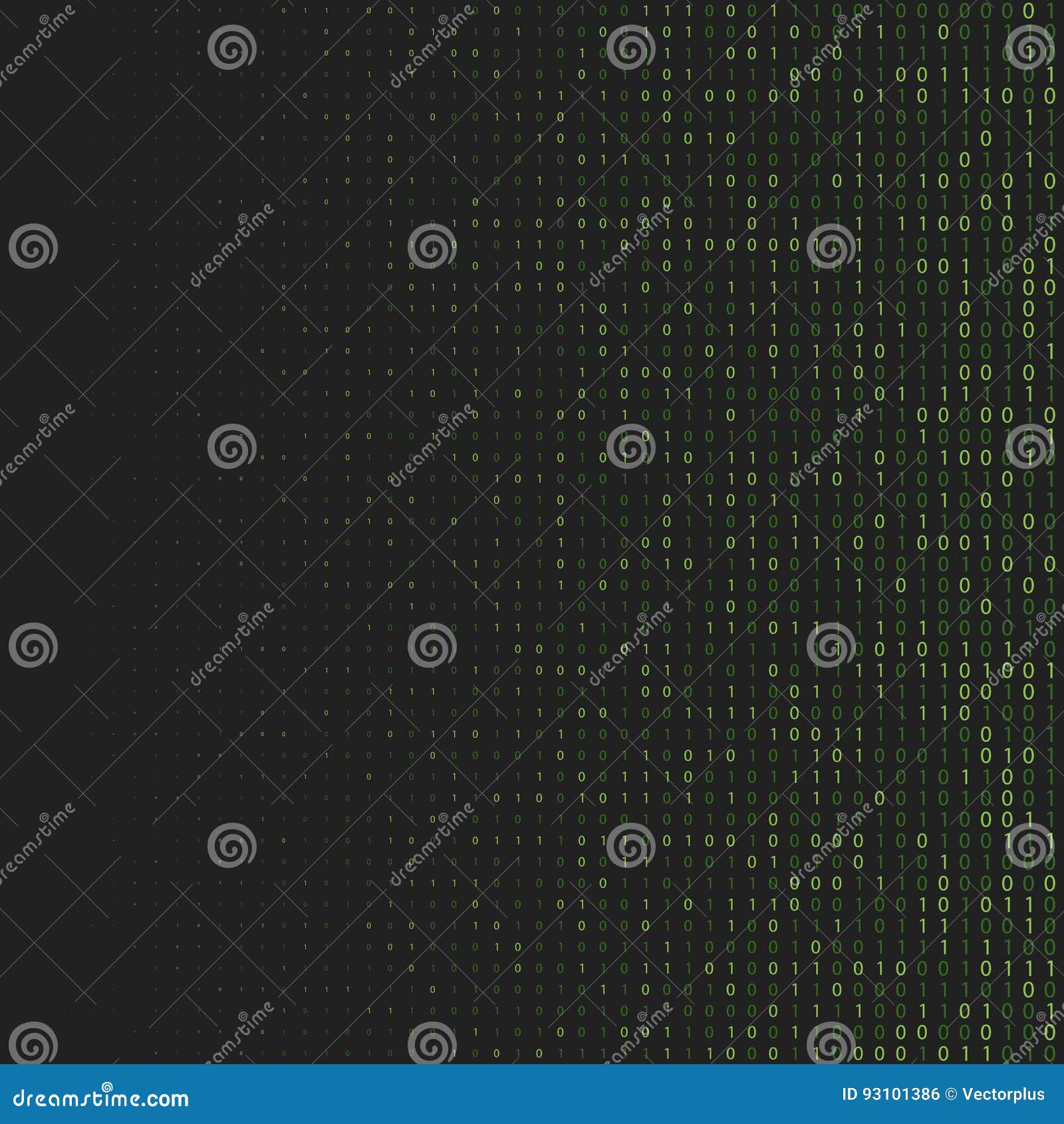 Binary Code Halftone Background Zero And One Abstract Symbols Stock Illustration Illustration
