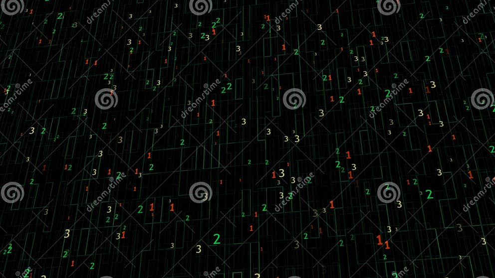 Binary Code - Hex Code - Digital Modern Display Programming and ...