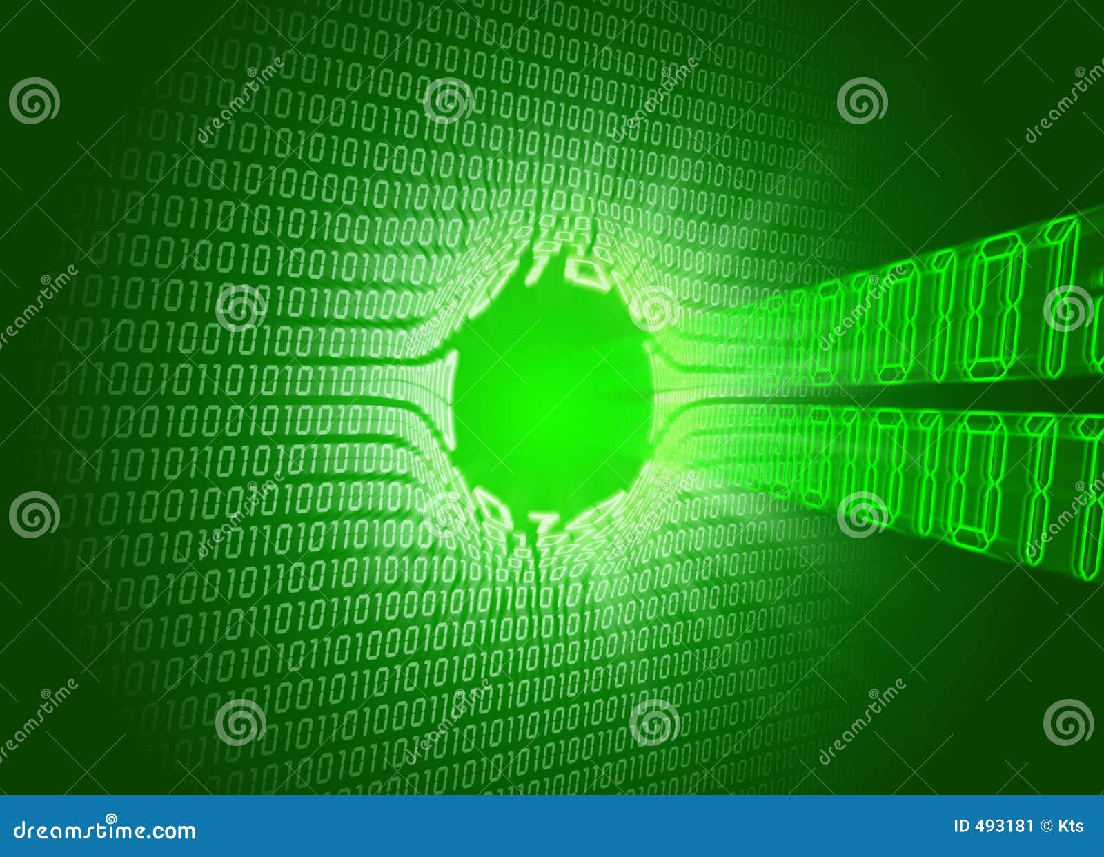 Binary code (hole) stock illustration. Illustration of data - 493181