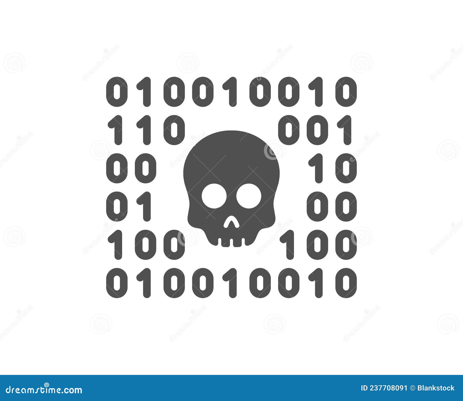 Binary Code Icon. Cyber Attack Sign. Vector Stock Vector - Illustration ...