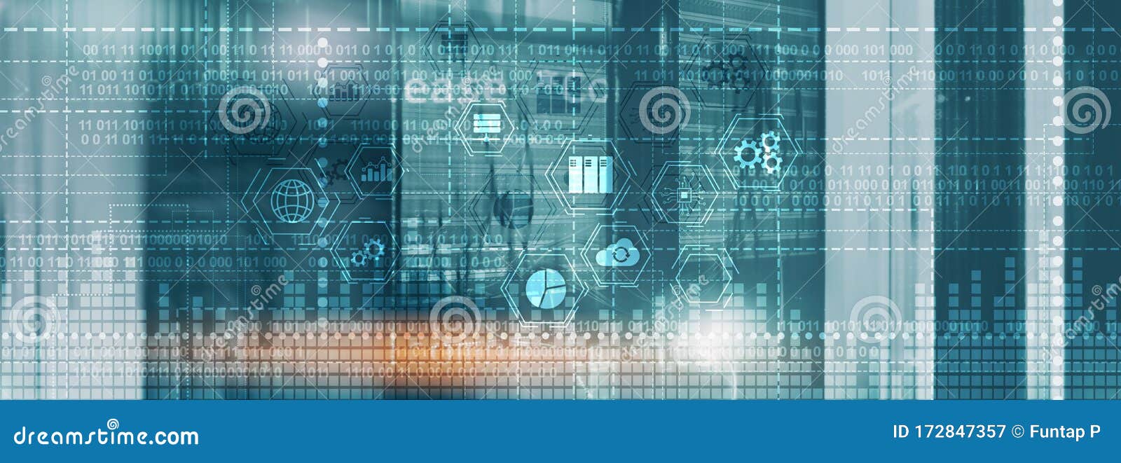 Binary Code. ICT - Information and Telecommunication Technology and IOT ...