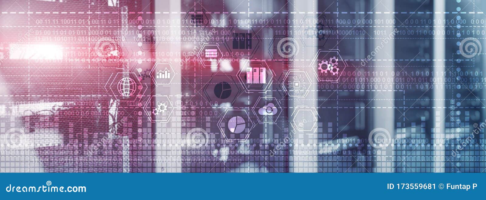 Binary Code. ICT - Information and Telecommunication Technology and IOT ...