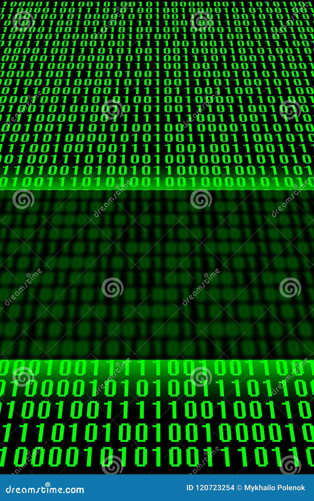 Binary code stock illustration. Illustration of programming - 120723254