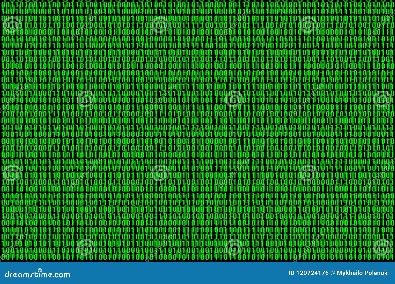 Binary code stock illustration. Illustration of technology - 120724176