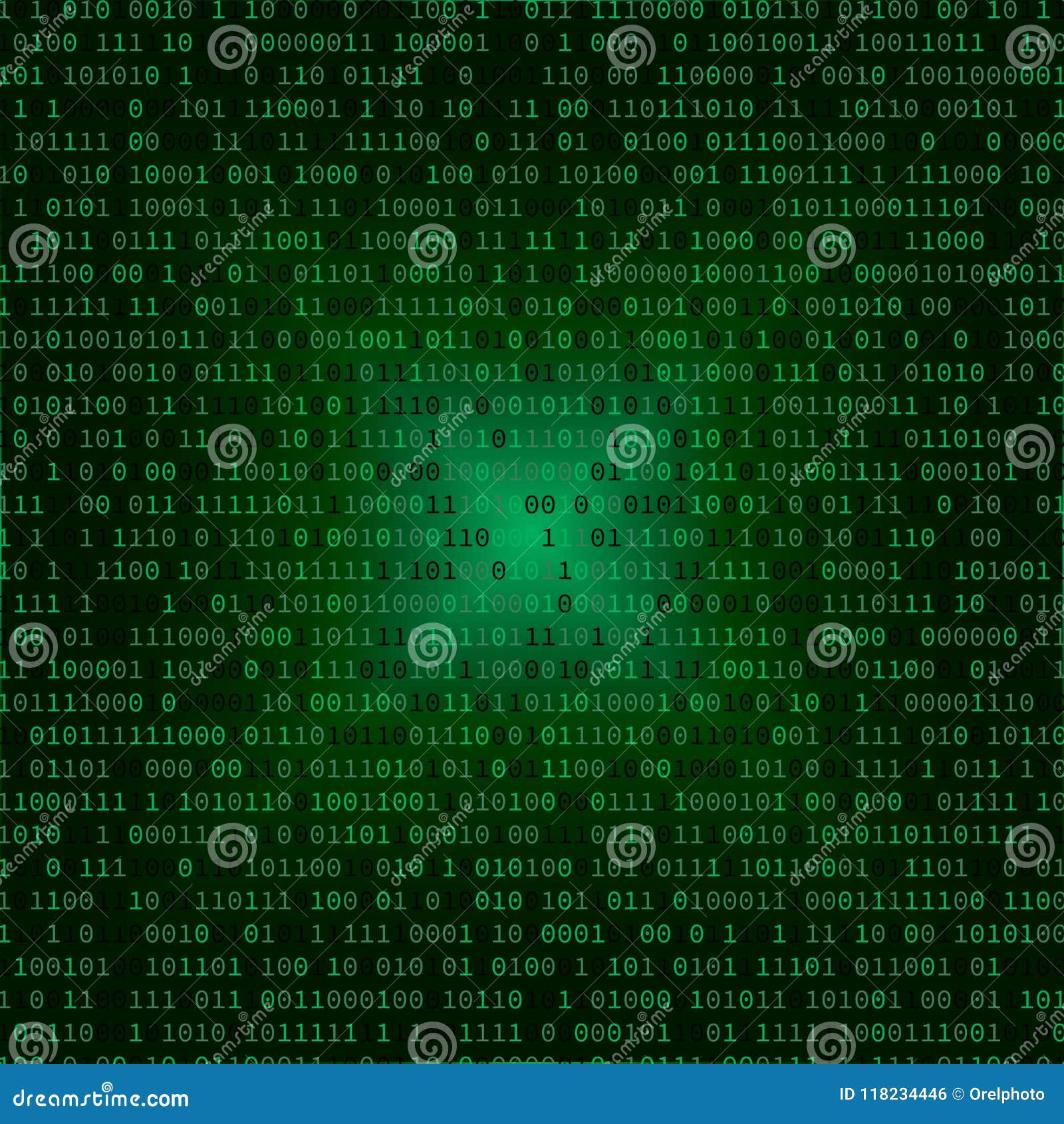 Binary Code. Internet Security Concept. Stock Vector - Illustration of ...