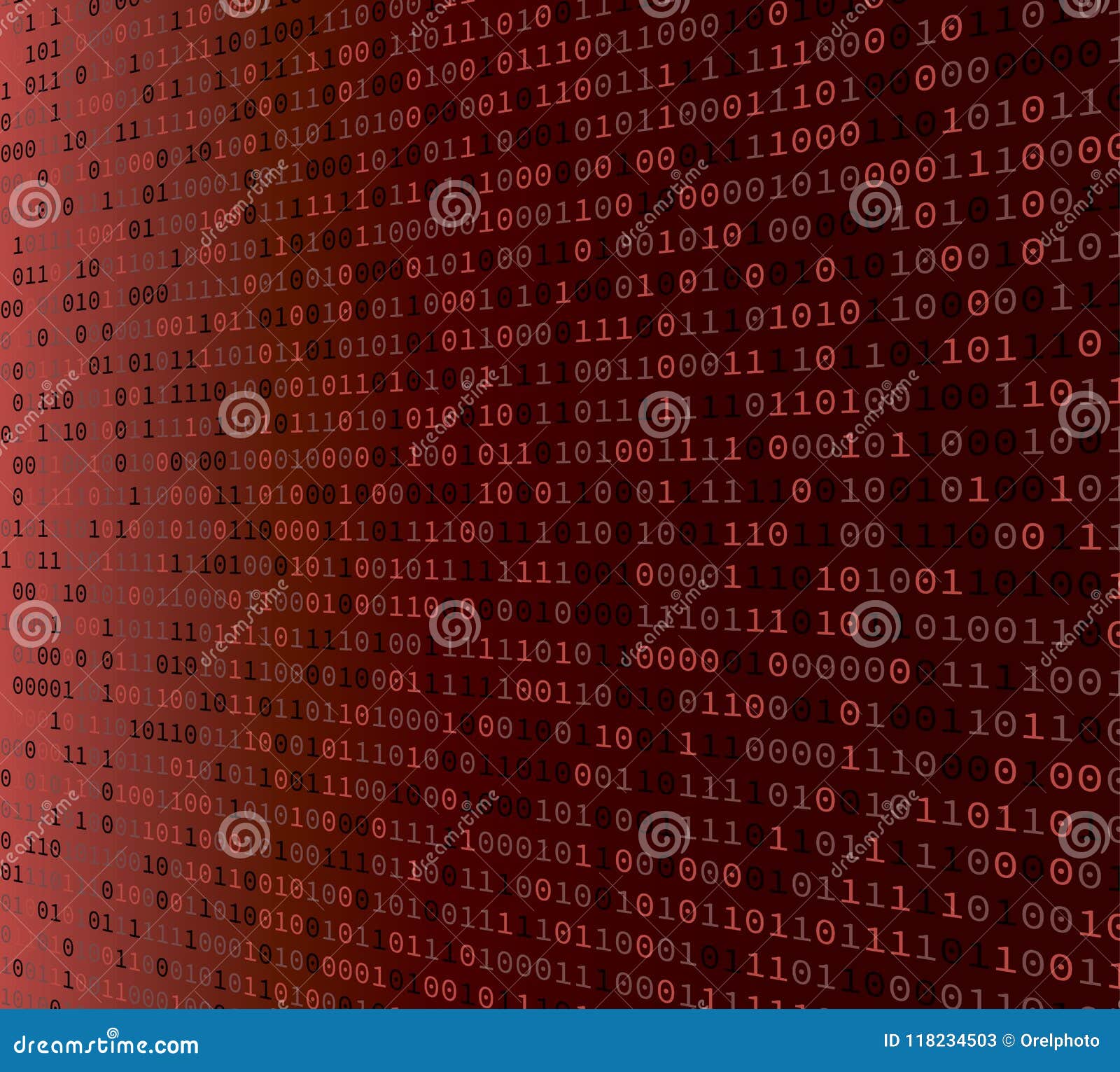Binary Code. Internet Security Concept. Stock Vector - Illustration of ...