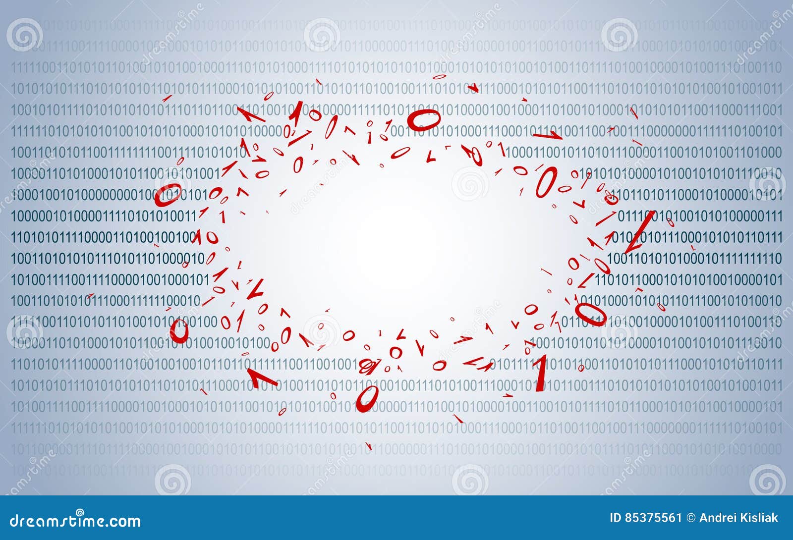 Binary Code on Light Blue V1-4 Stock Vector - Illustration of data ...