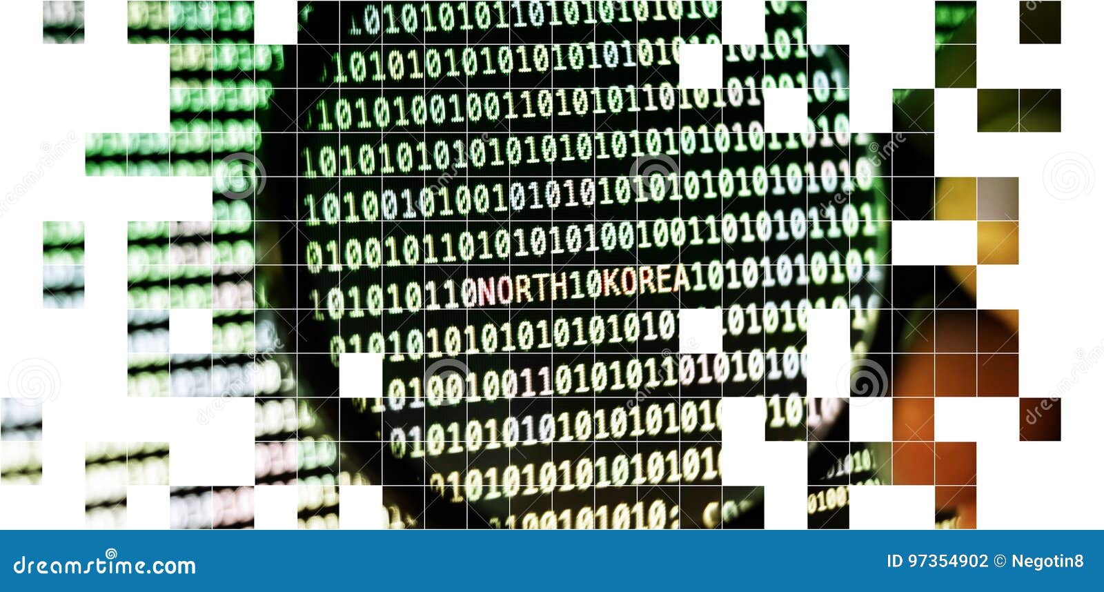 Binary Code stock photo. Image of glass, cyber, missile - 97354902