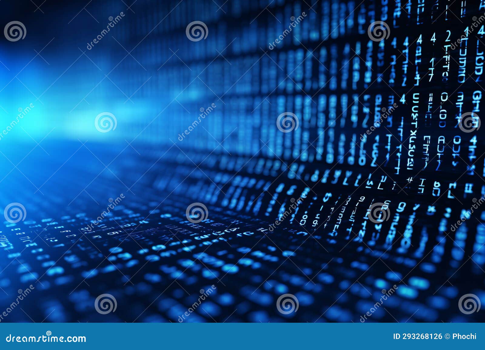 Binary Code Matrix. Digital Information Technology Background Stock ...