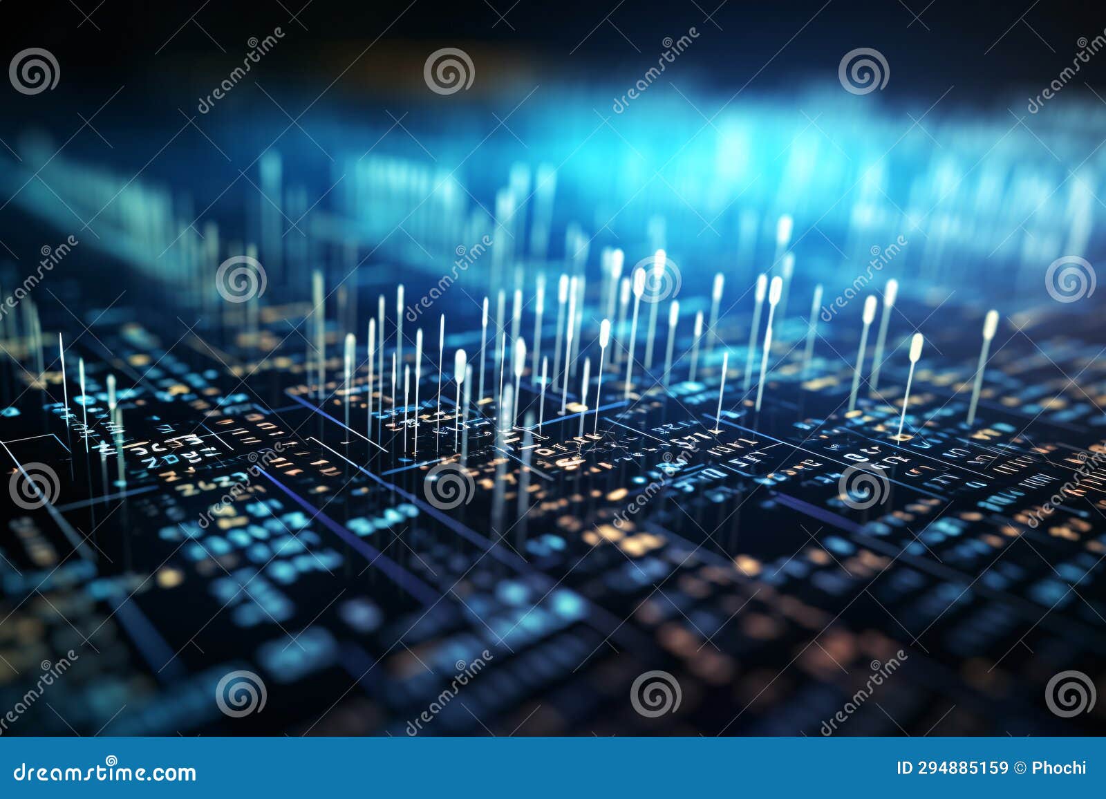 Binary Code Matrix. Digital Information Technology Background Stock Illustration - Illustration ...