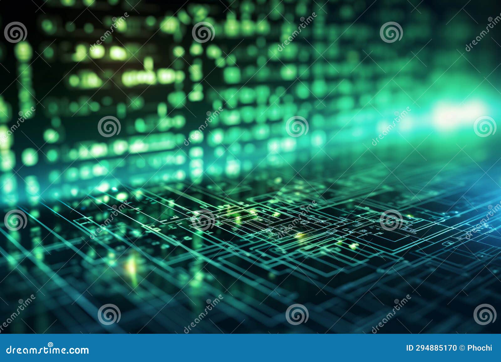 Binary Code Matrix. Digital Information Technology Background Stock Illustration - Illustration ...