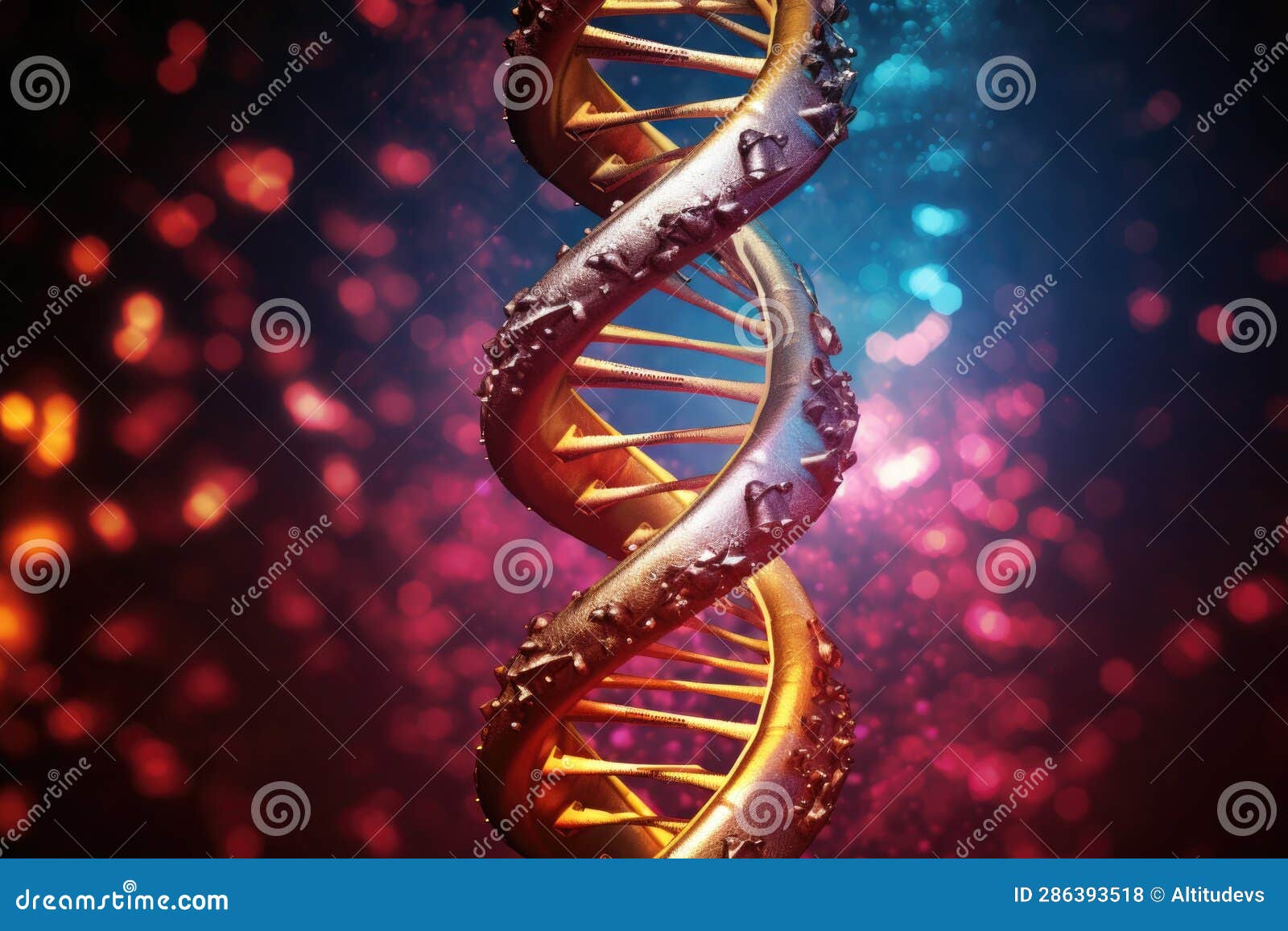 Binary Code Merging with a Dna Helix Stock Illustration - Illustration ...