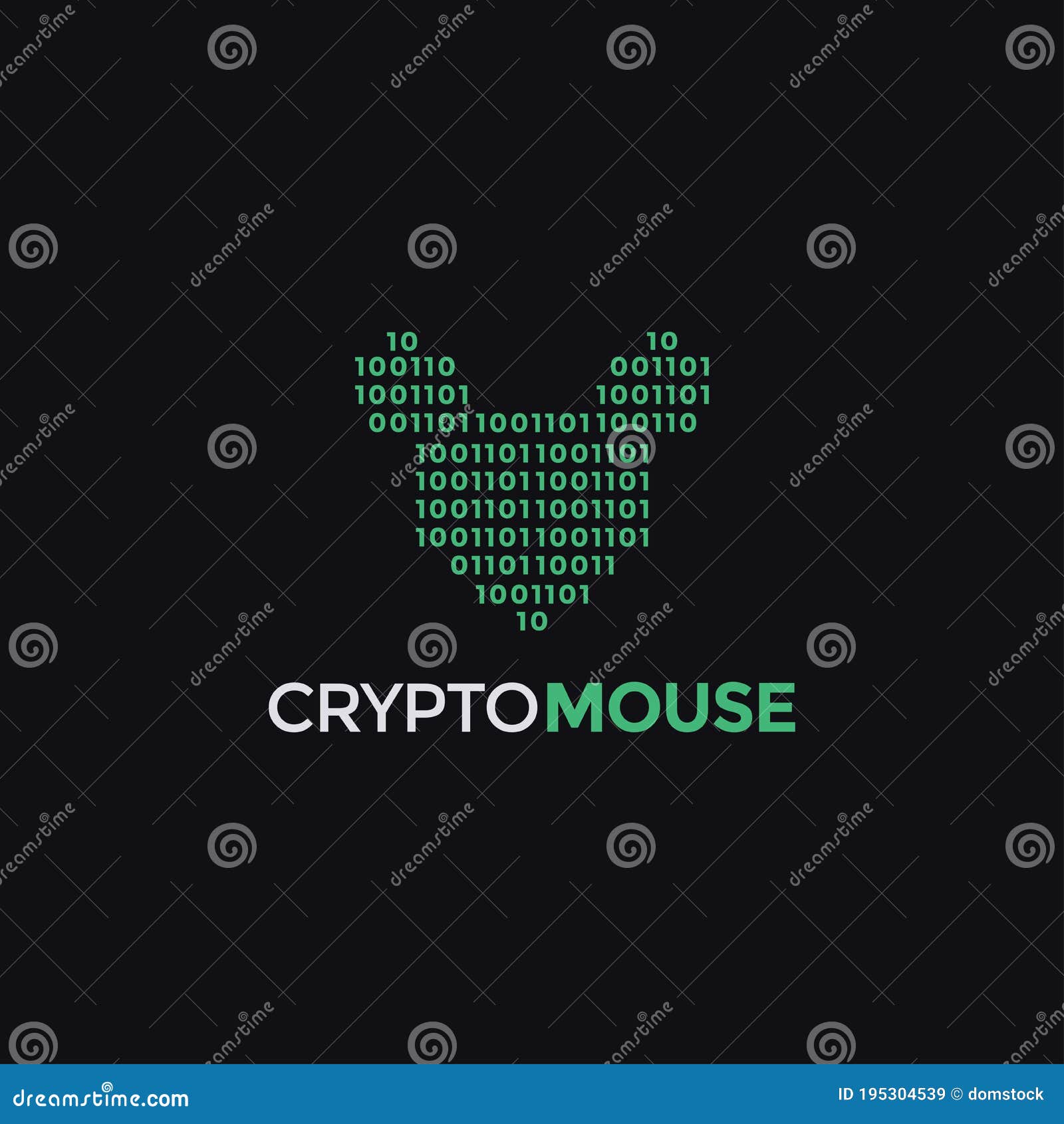 Binary Code Mouse Logo Icon Vector Template Stock Vector - Illustration ...