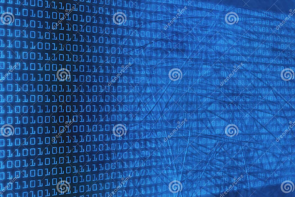 Binary Code and Network Wire Backgrounds, Stock Illustration ...