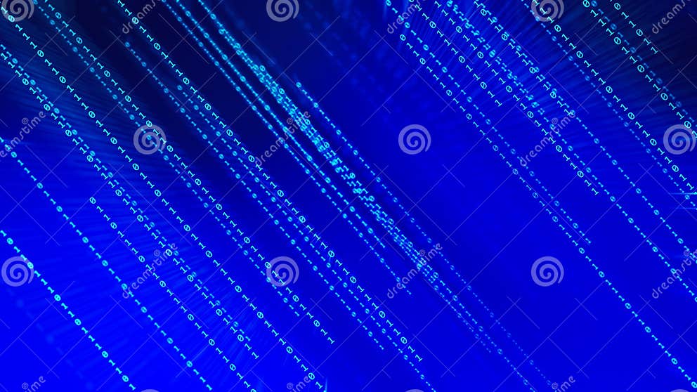 01 or Binary Code Number Pattern Texture on the Computer in Digital ...