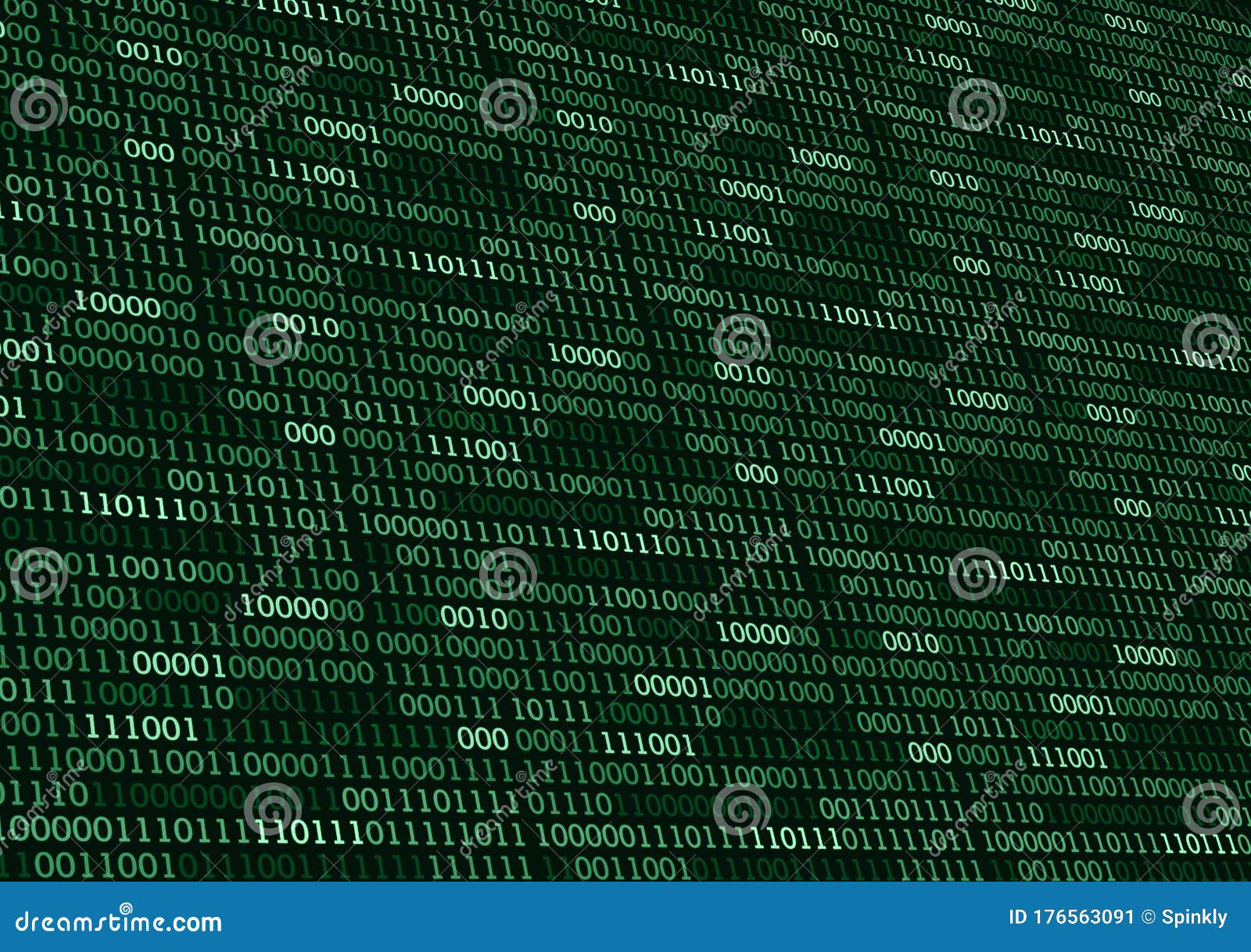 Binary Code Numbers for Computer Background Stock Illustration ...