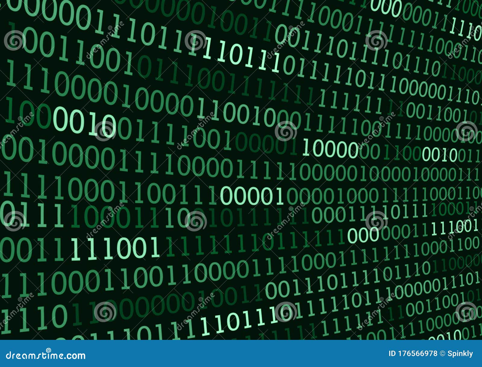 Binary Code Numbers for Computer Background Stock Illustration ...