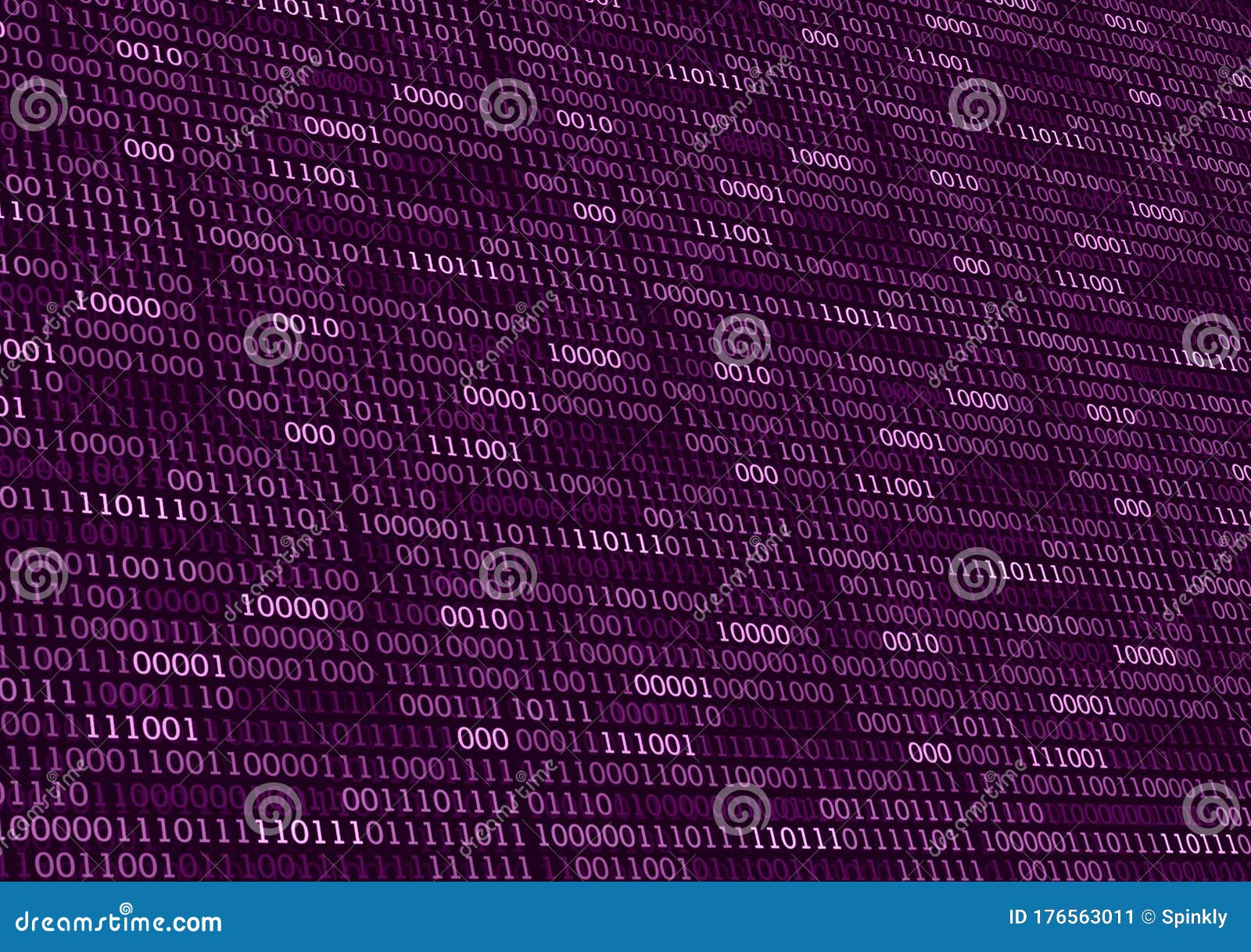 Binary Code Numbers for Computer Background Stock Illustration ...