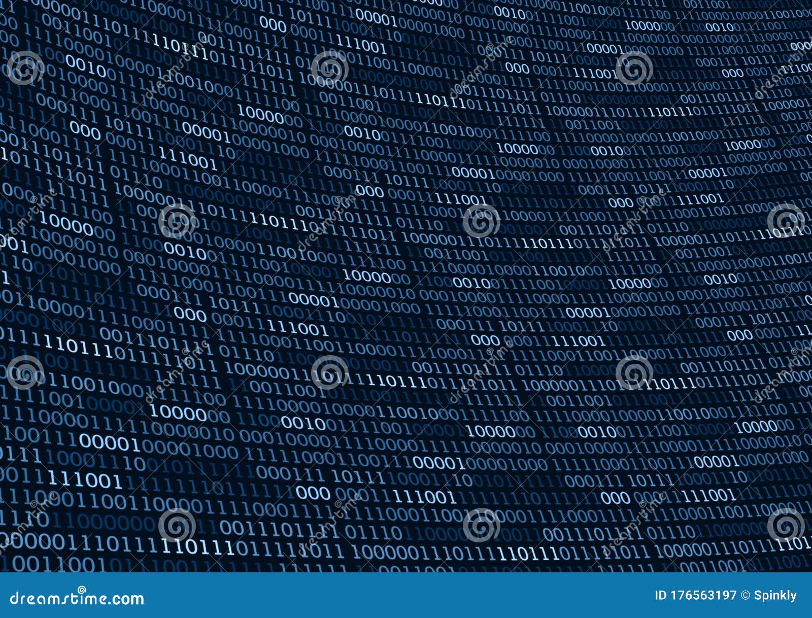 Binary Code Numbers for Computer Background Stock Illustration ...