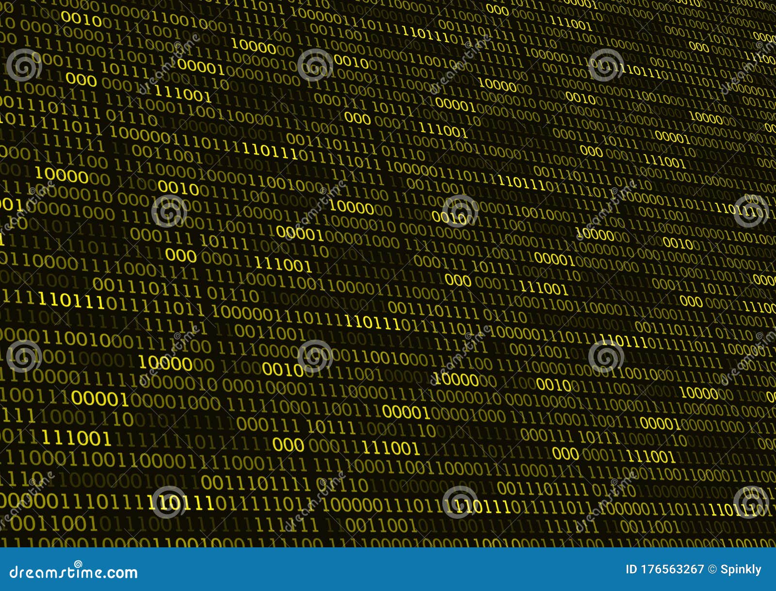 Binary Code Numbers for Computer Background Stock Illustration ...