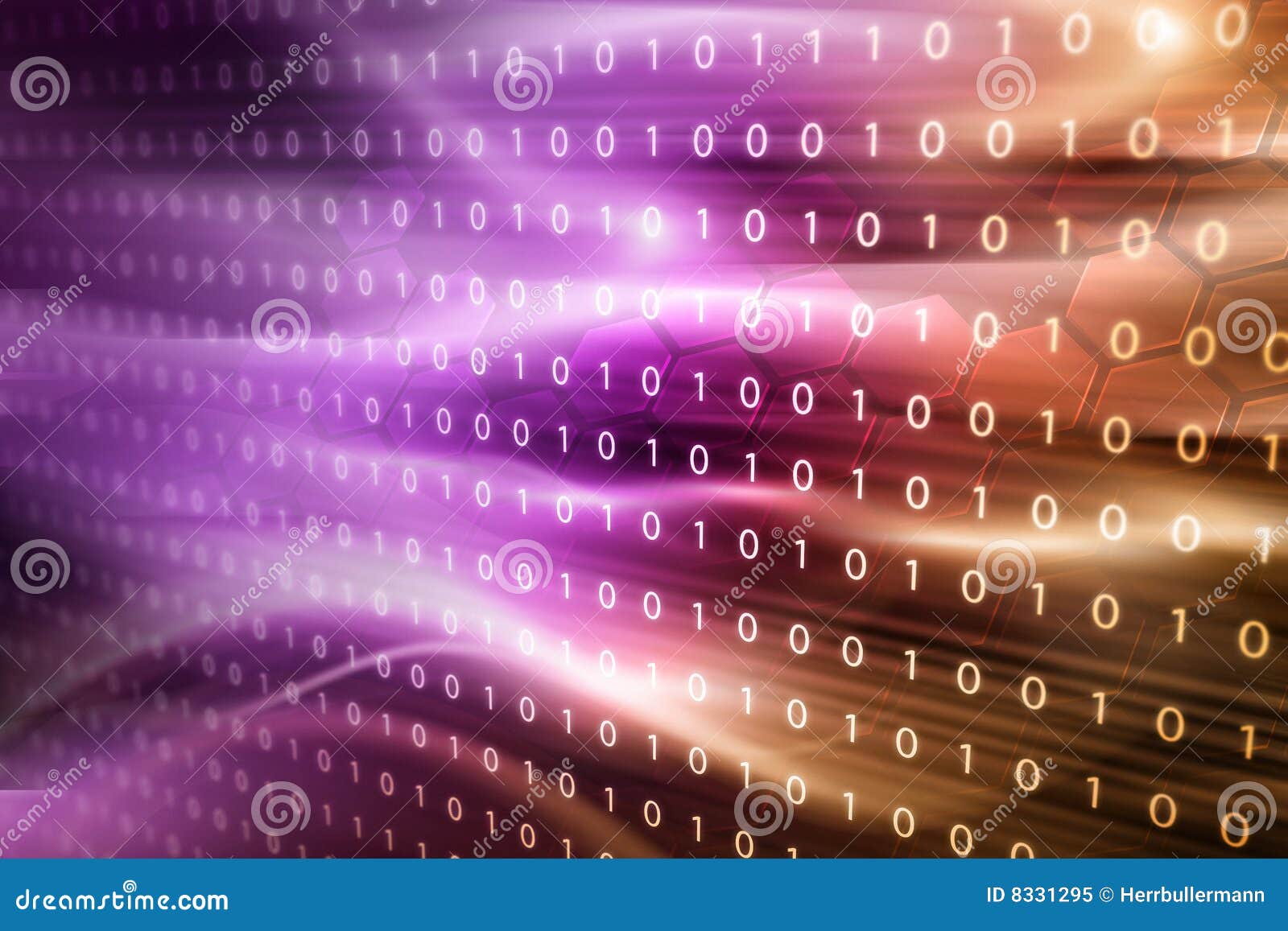 Binary code pink gold stock illustration. Illustration of binary - 8331295