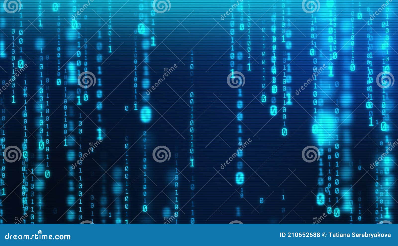 Binary Code Digital Information Technology Background Seamless Loop ...