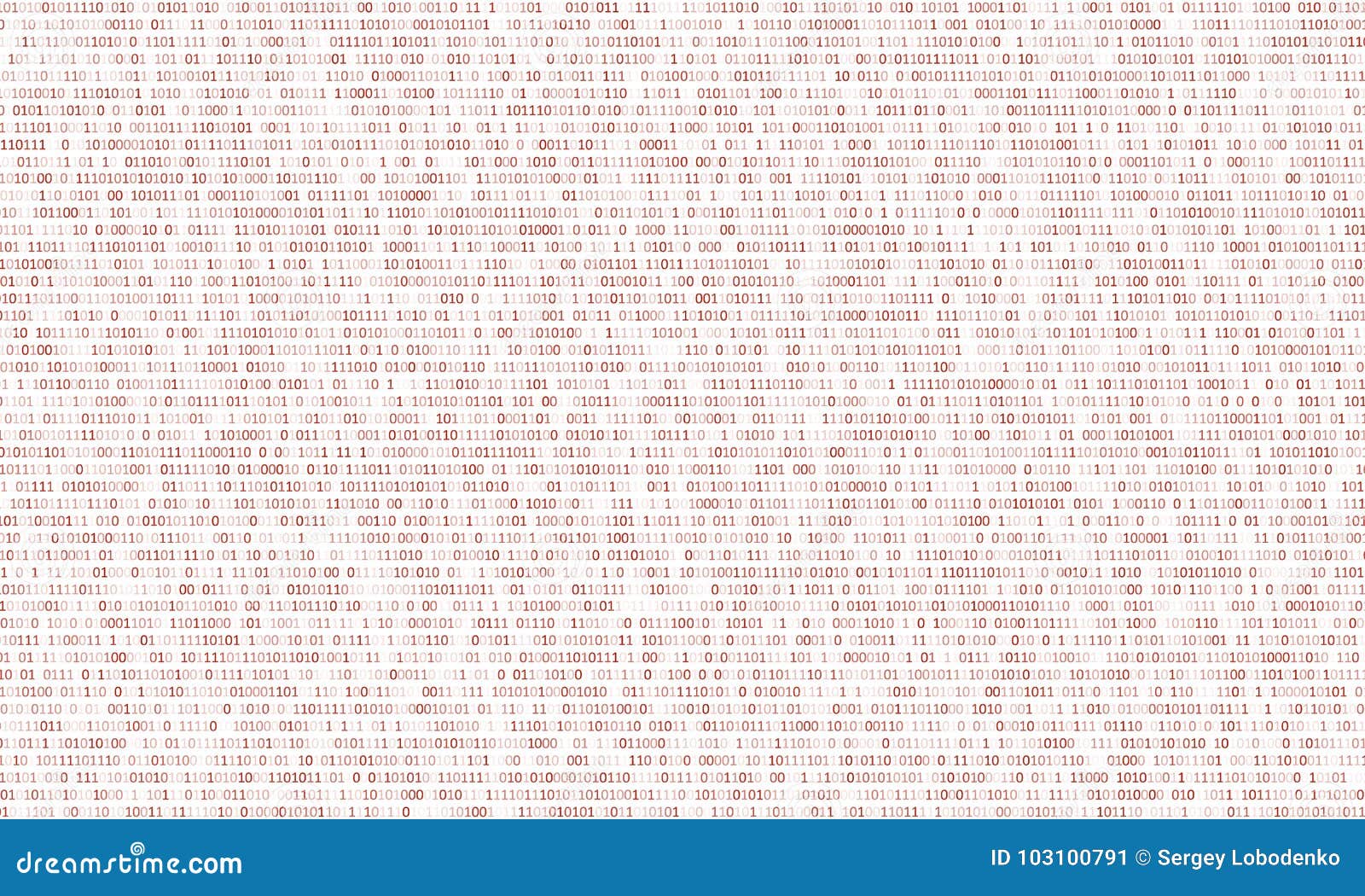 Binary Code Red Background With Two Binary Digits 0 And 1 On A White Background Algorithm