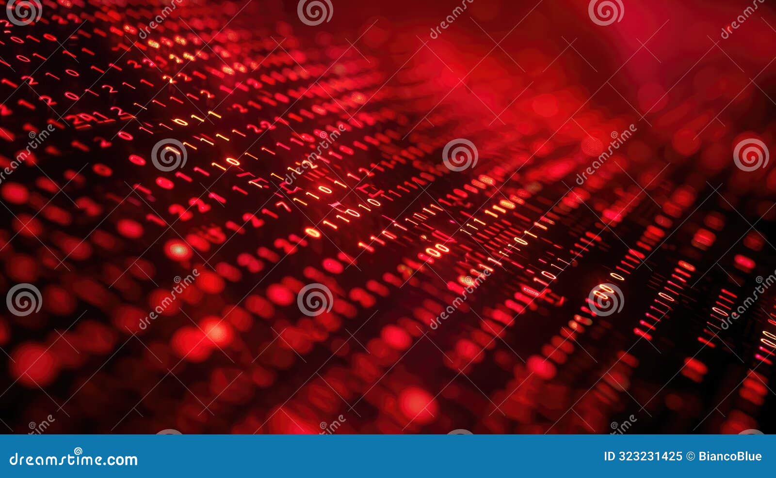 Boolean Data With Binary Code Digital Technology Background. Abstract Background With Program ...