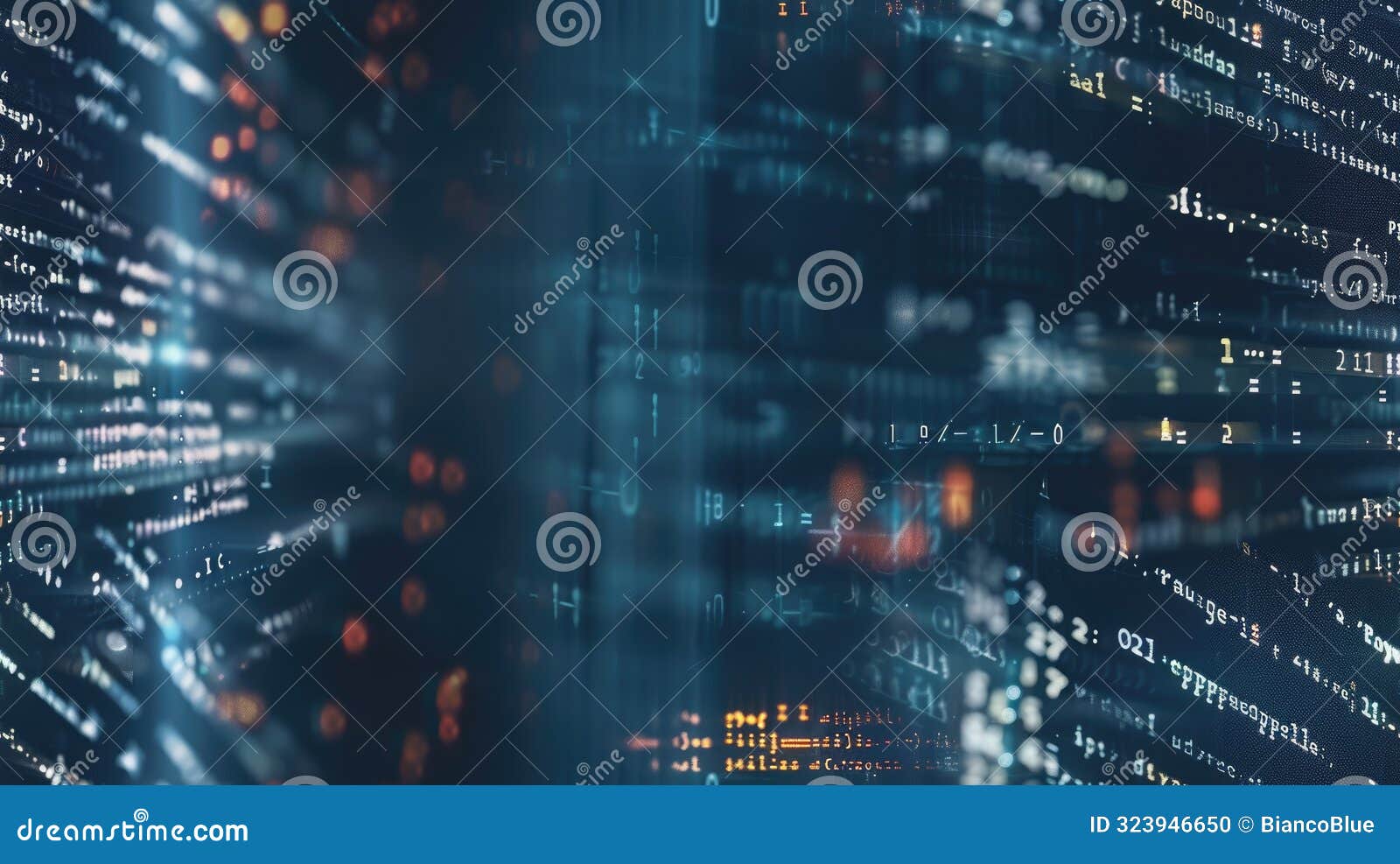Binary Code Running Down a Screen in Long Green Lines AIG535 Stock Photo - Image of programming ...