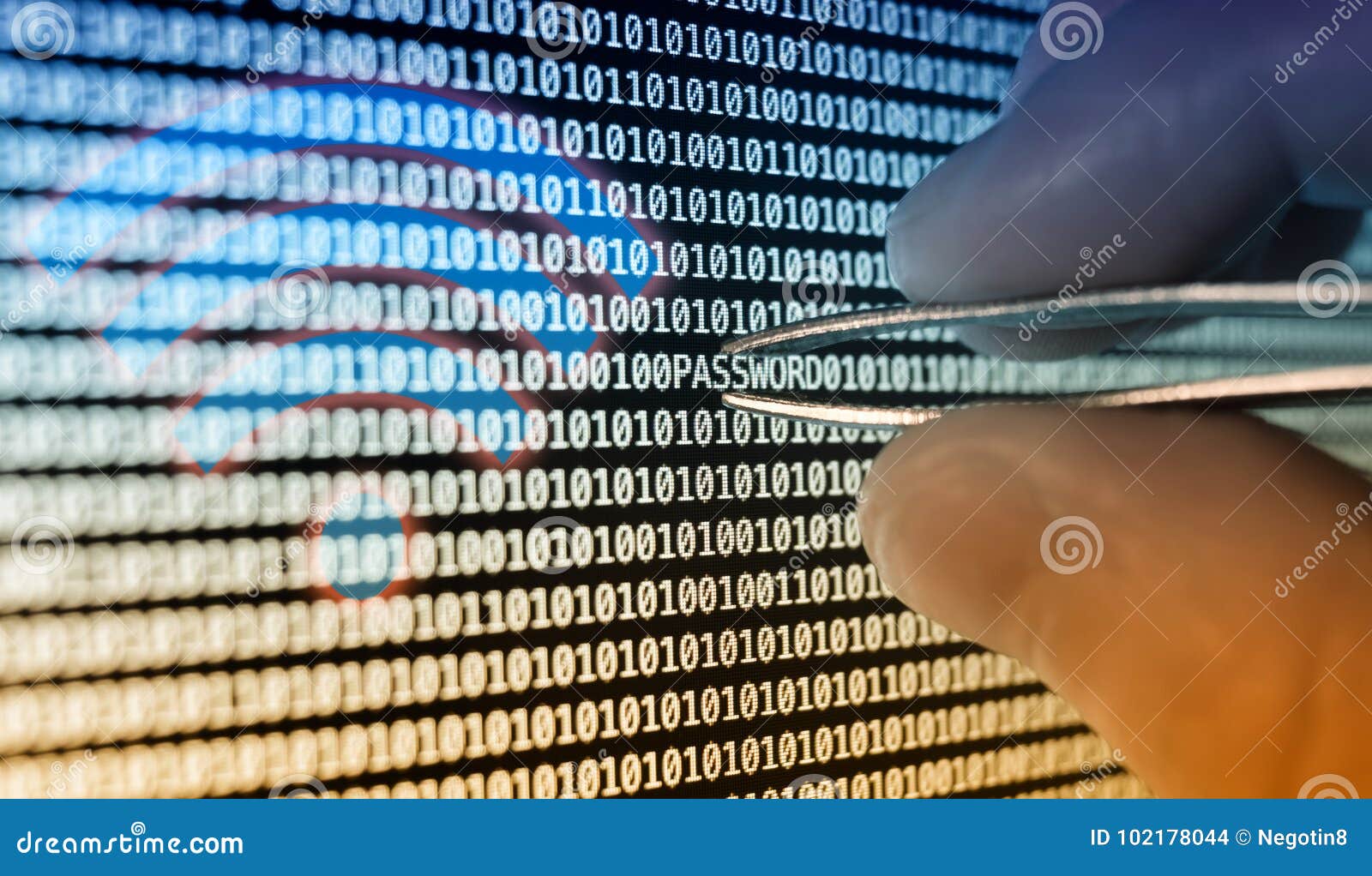 Binary Code screen stock photo. Image of access, connect - 102178044
