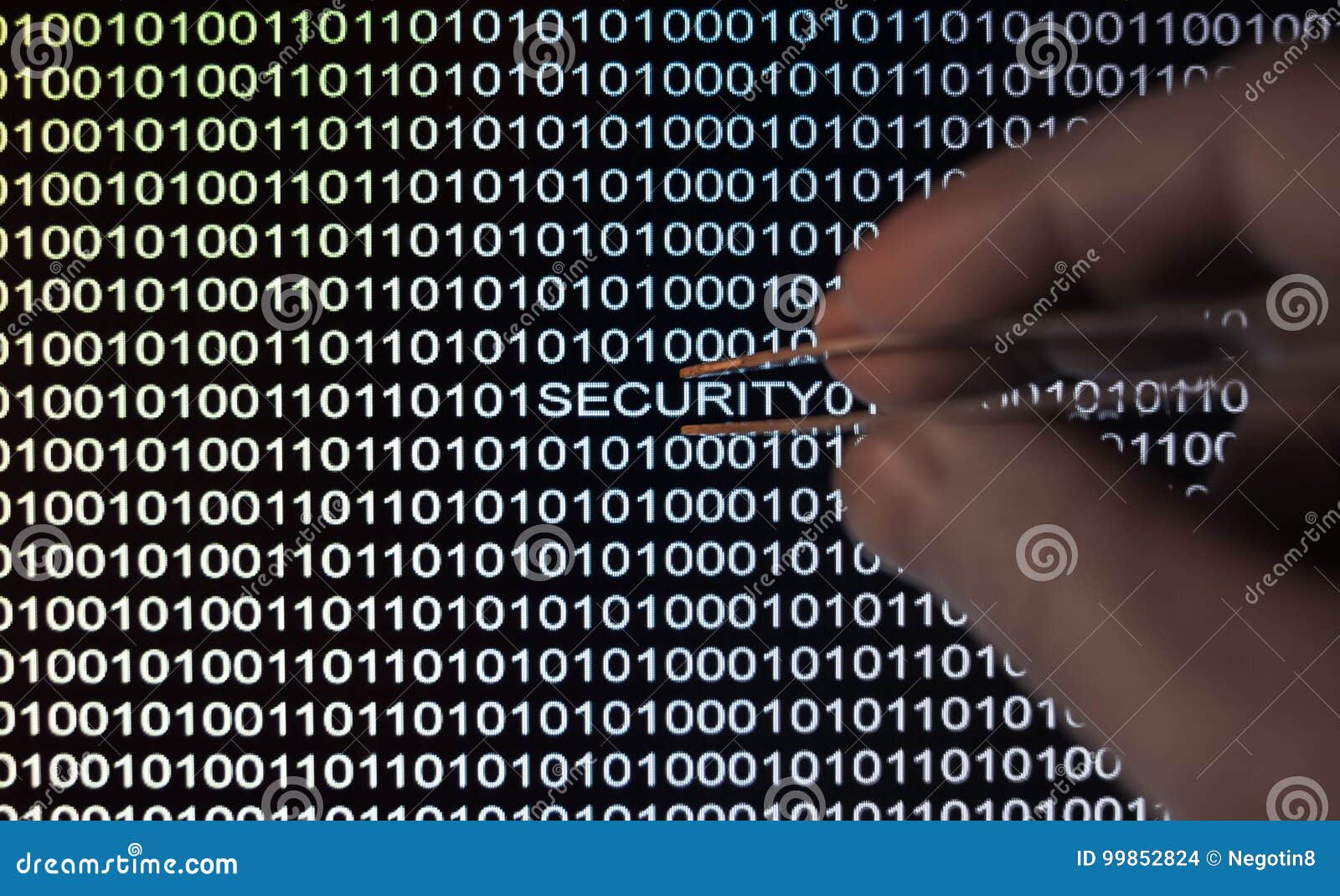 Binary code screen stock photo. Image of coding, information - 99852824